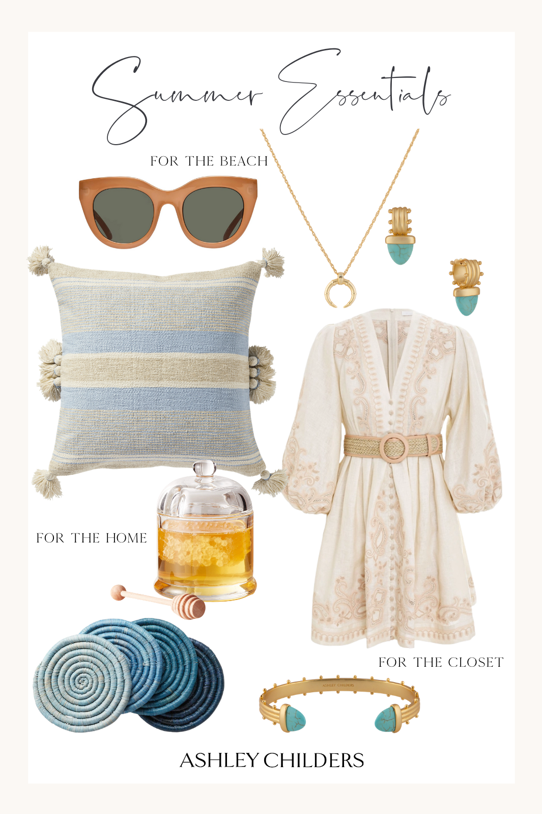 Summer Essentials for the Beach, Home and Closet